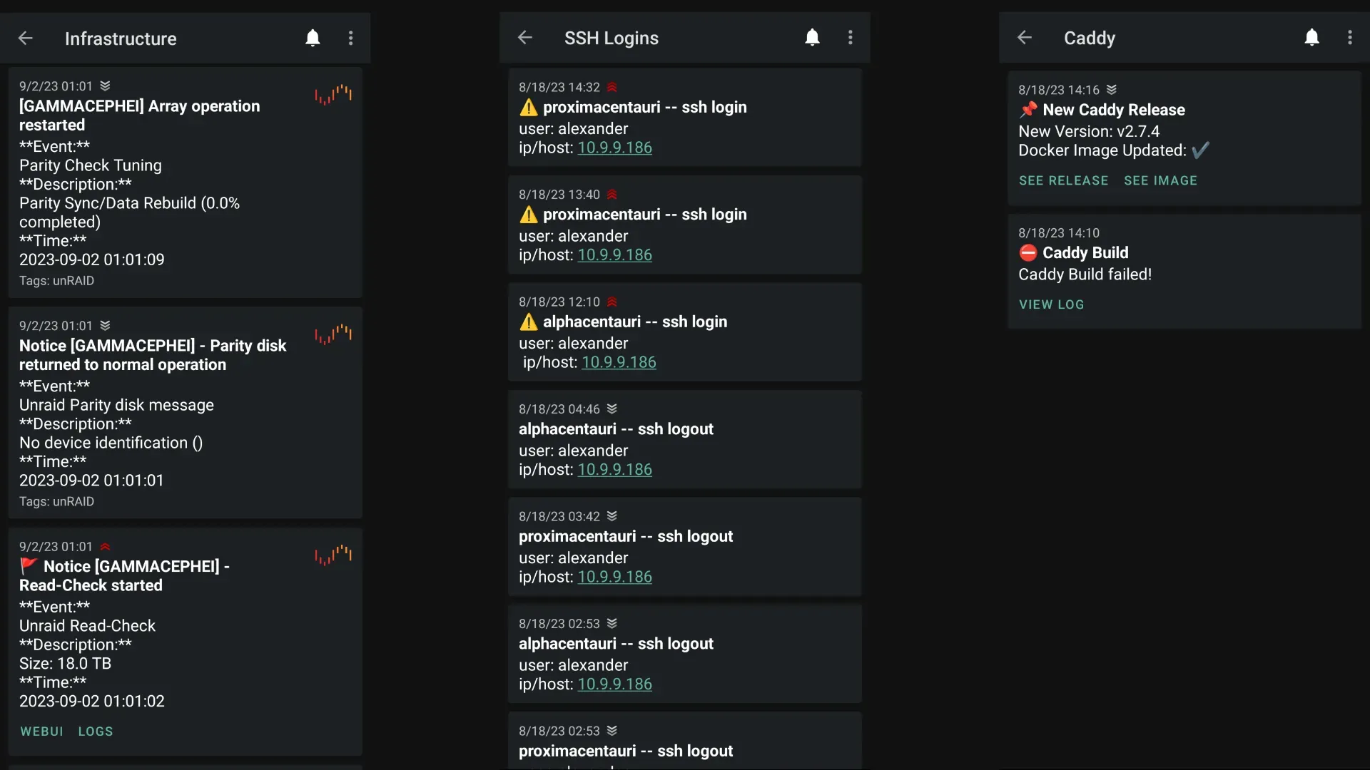 Homelab Notifications with ntfy